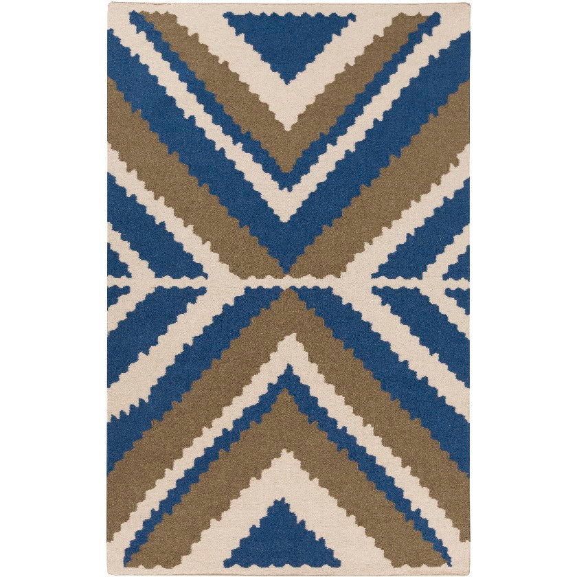 Aguilar Global Blue/Ivory Area Rug – Sage & Sill