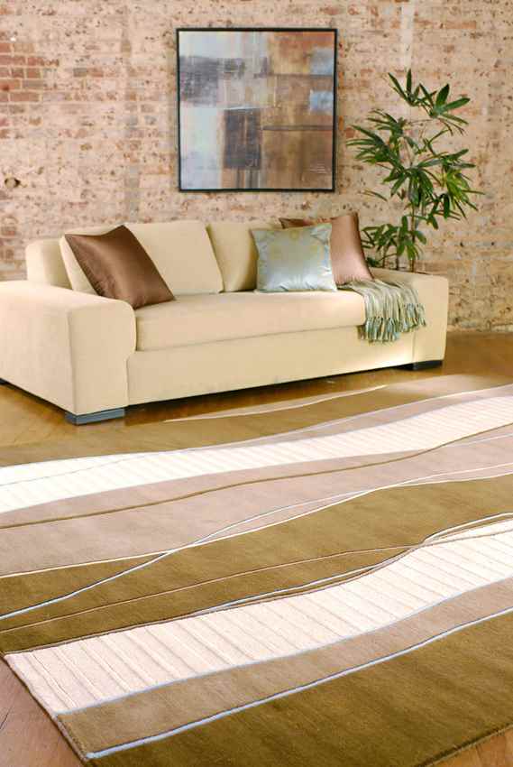 Harrell Modern Cream/Brown Area Rug – Sage & Sill