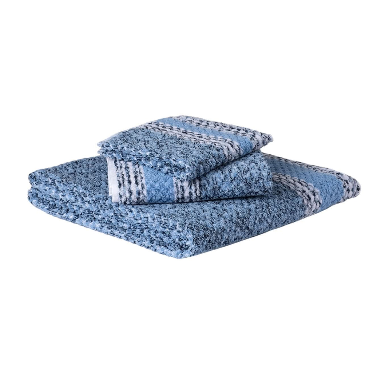 Chevron Light Blue Melange - Linen/Cotton – Sage & Sill