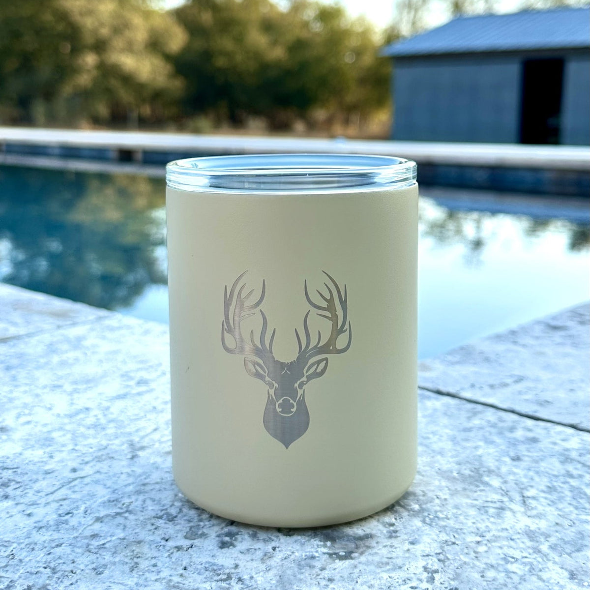 Limited Edition Deer Hunter Glass Lined Whiskey Glass in Khaki – Sage ...