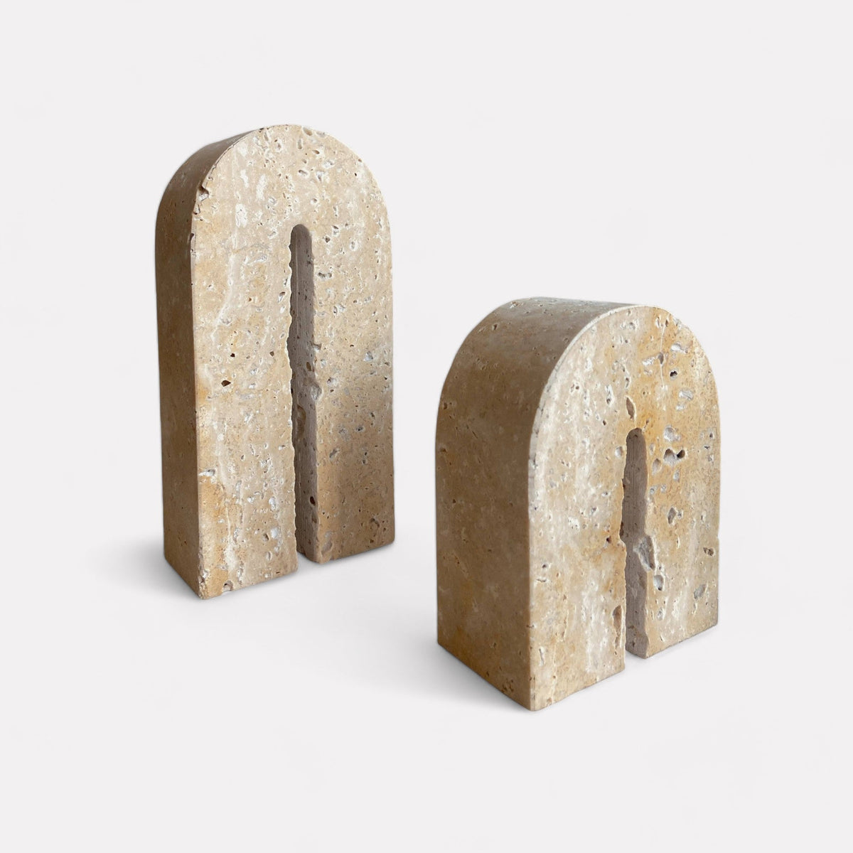 Oculus Arch, Tavertine Sculpture Library Sentinel – Sage & Sill