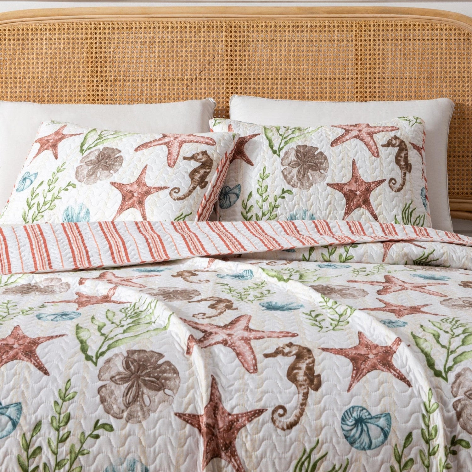 Castaway Coastal Quilt Set – Sage & Sill