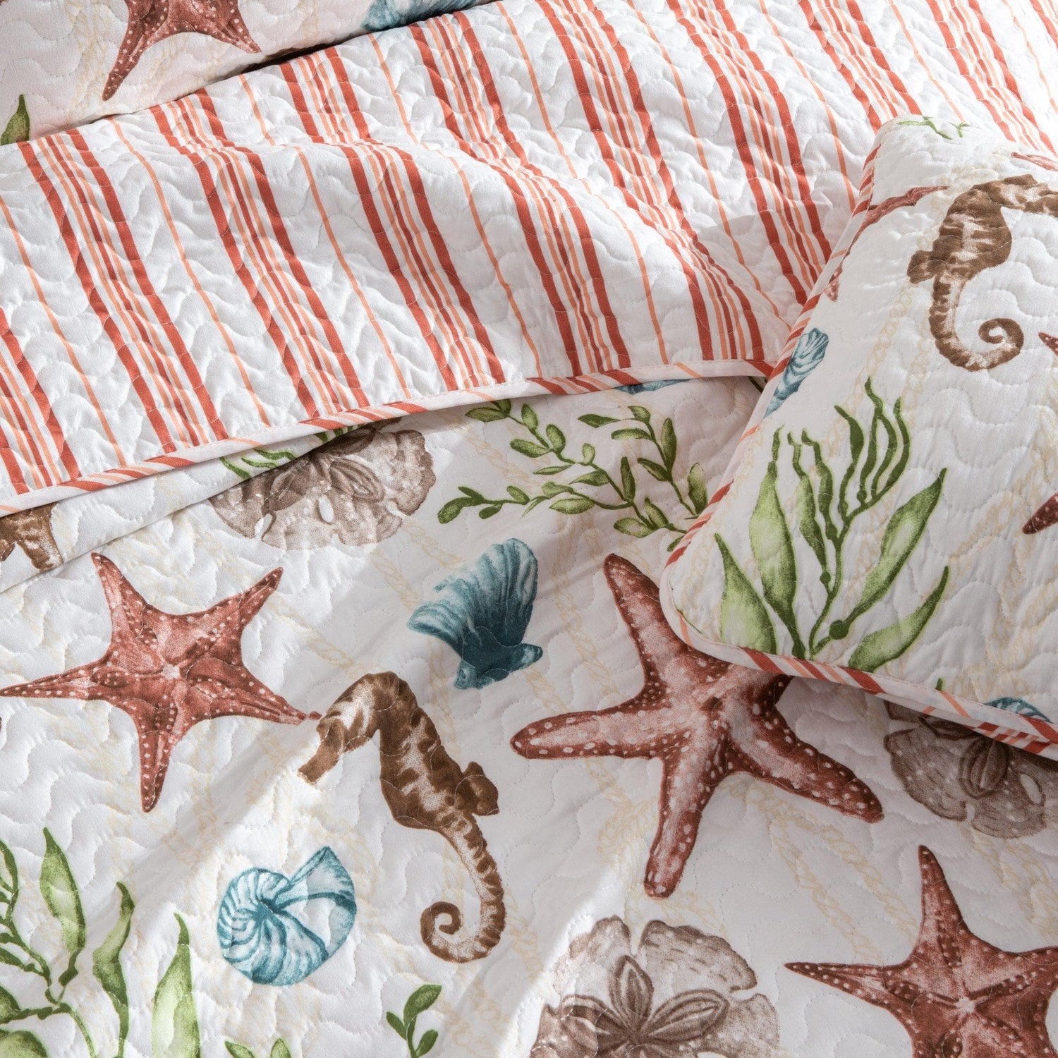 Castaway Coastal Quilt Set – Sage & Sill
