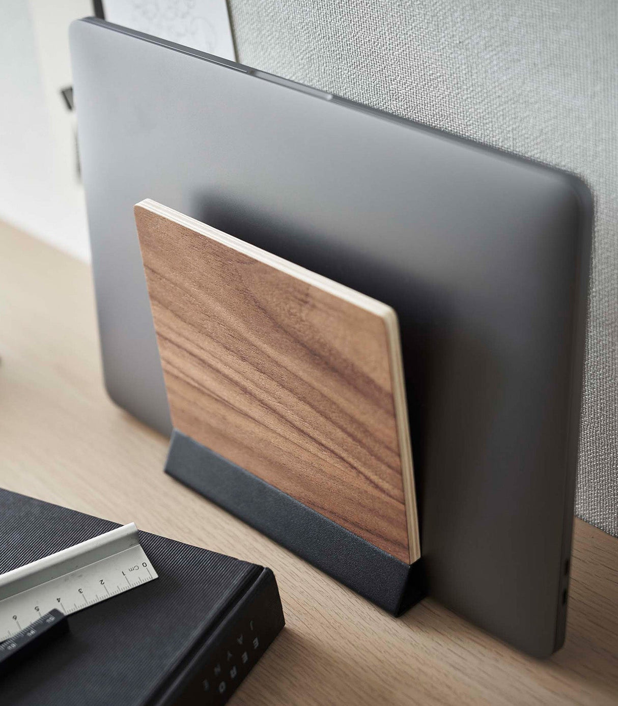 Slim Laptop Stand - Steel + Wood – Sage & Sill